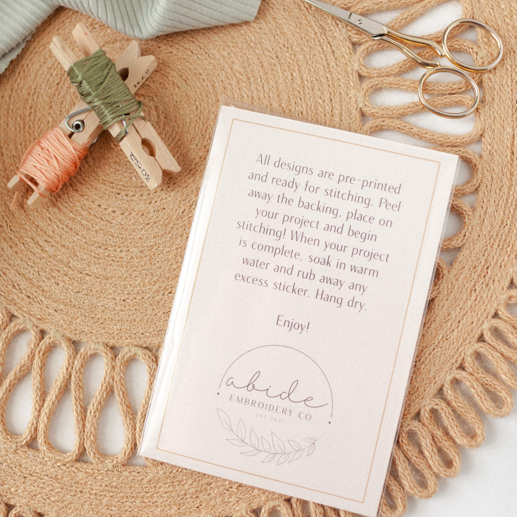 Rejoice Always Stick & Stitch Pattern Pack | Abide Co. | Abide ...